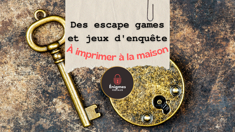 Escape Game à Imprimer – Jeux d’Énigmes à Faire à la Maison – Instant ...
